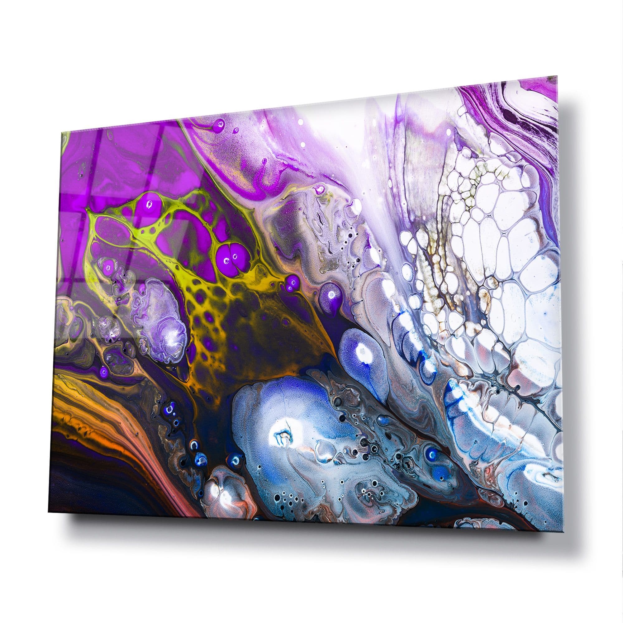 Abstract marble kitchen glass splashback - Heat resistant 6mm toughened ...