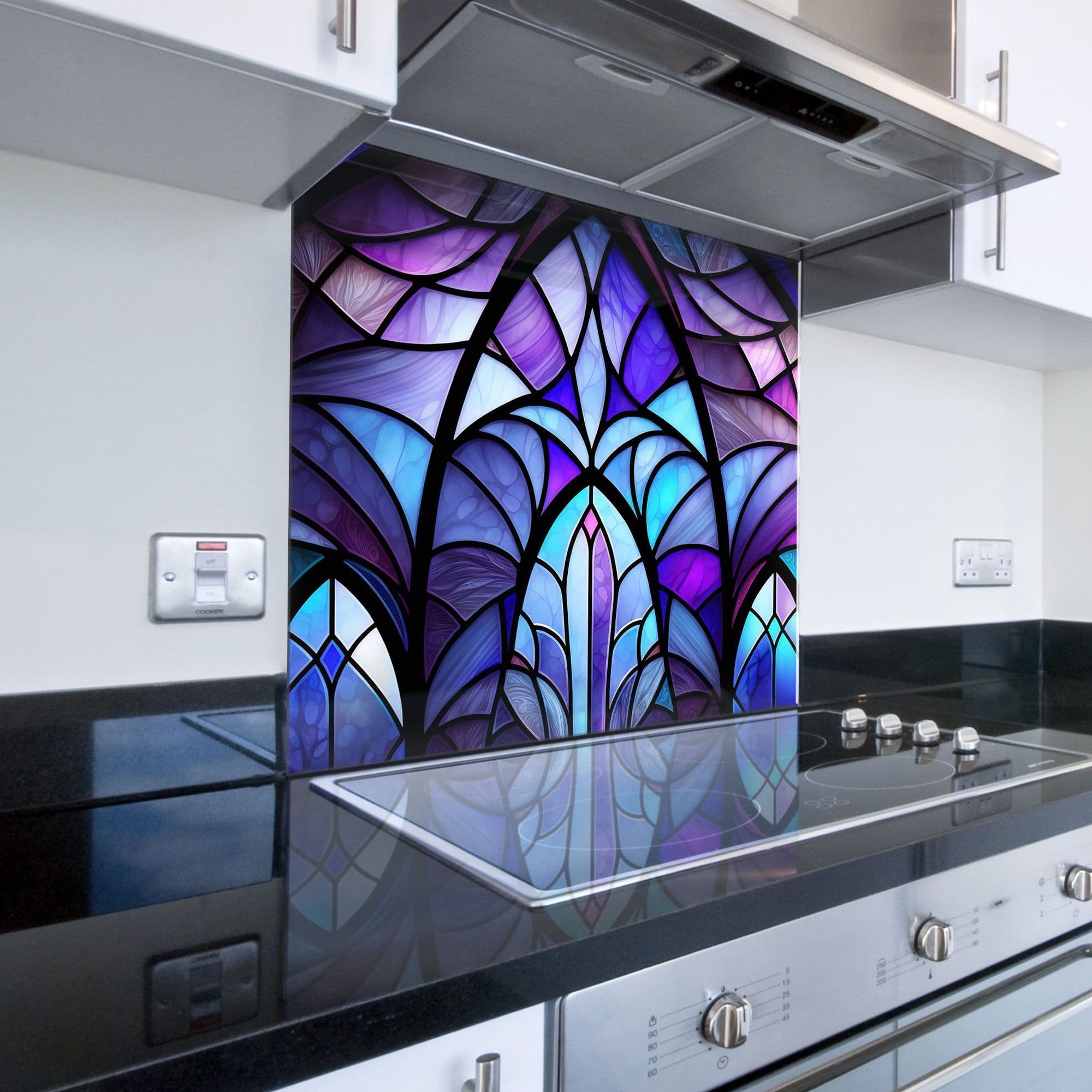 mosaic-stain-glass-kitchen-glass-splashback-heat-resistant-6mm ...