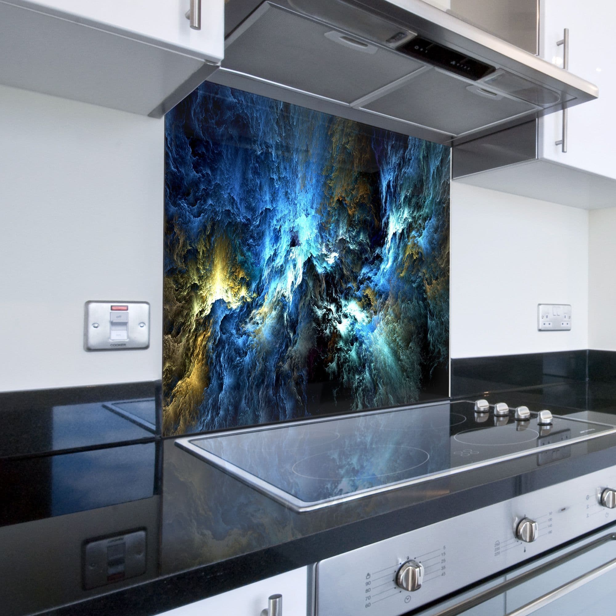 Mystic skies kitchen glass splashback - Heat resistant 6mm toughened glass