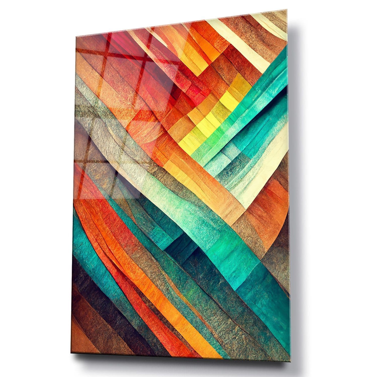 Organic Textured Stripes in Multicolour