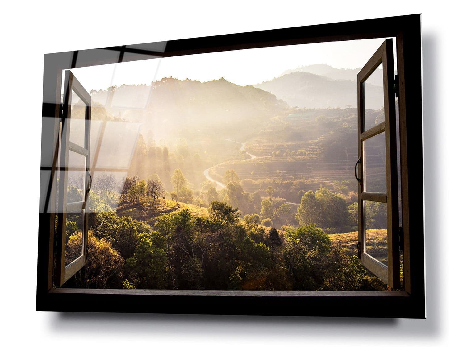 Window View of Thailand Landscape