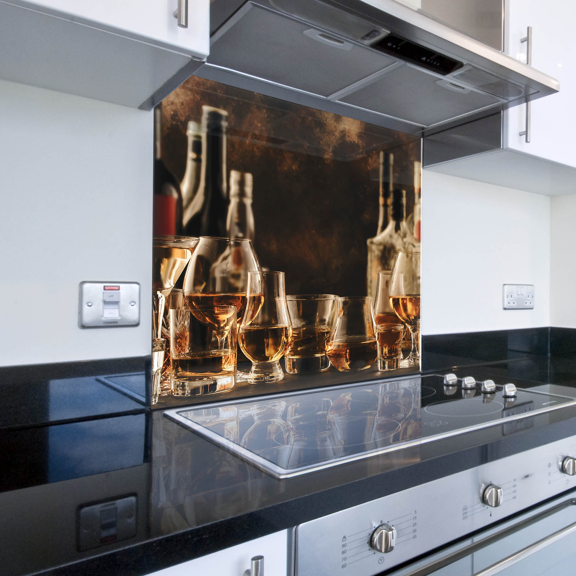 Mosaic Stain Glass Kitchen Glass Splashback