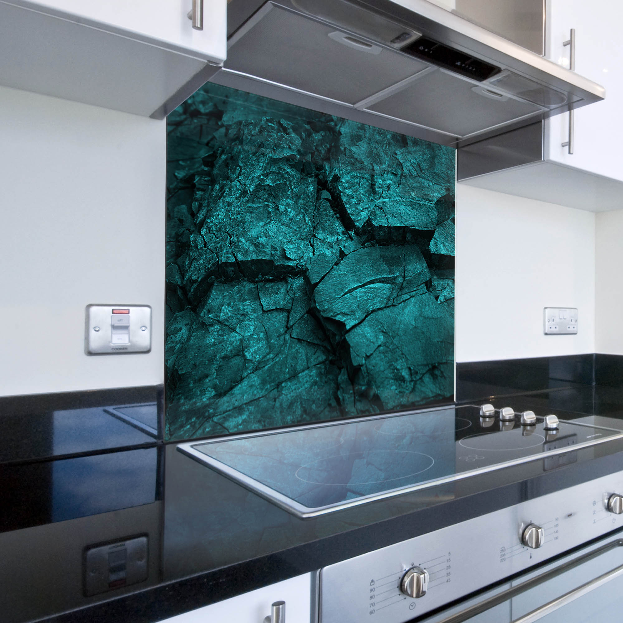 Mosaic Stain Glass Kitchen Glass Splashback