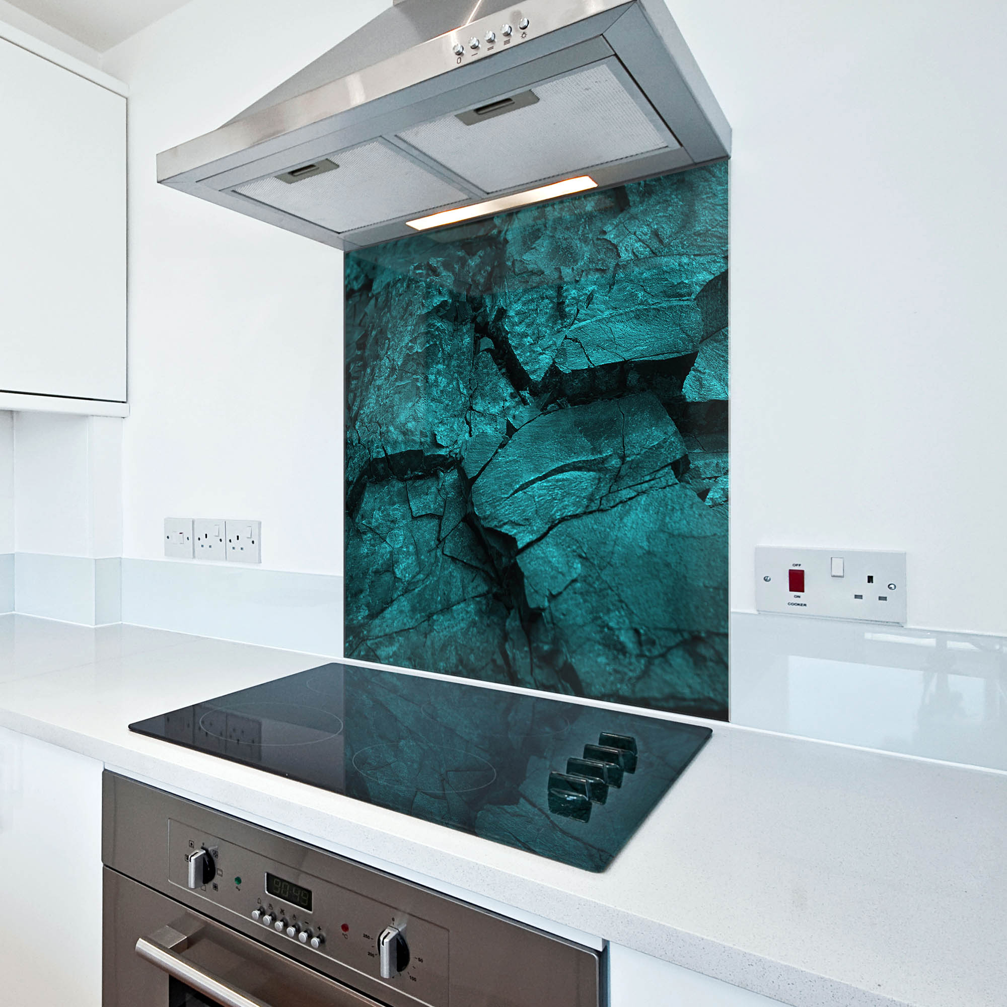 Mosaic Stain Glass Kitchen Glass Splashback