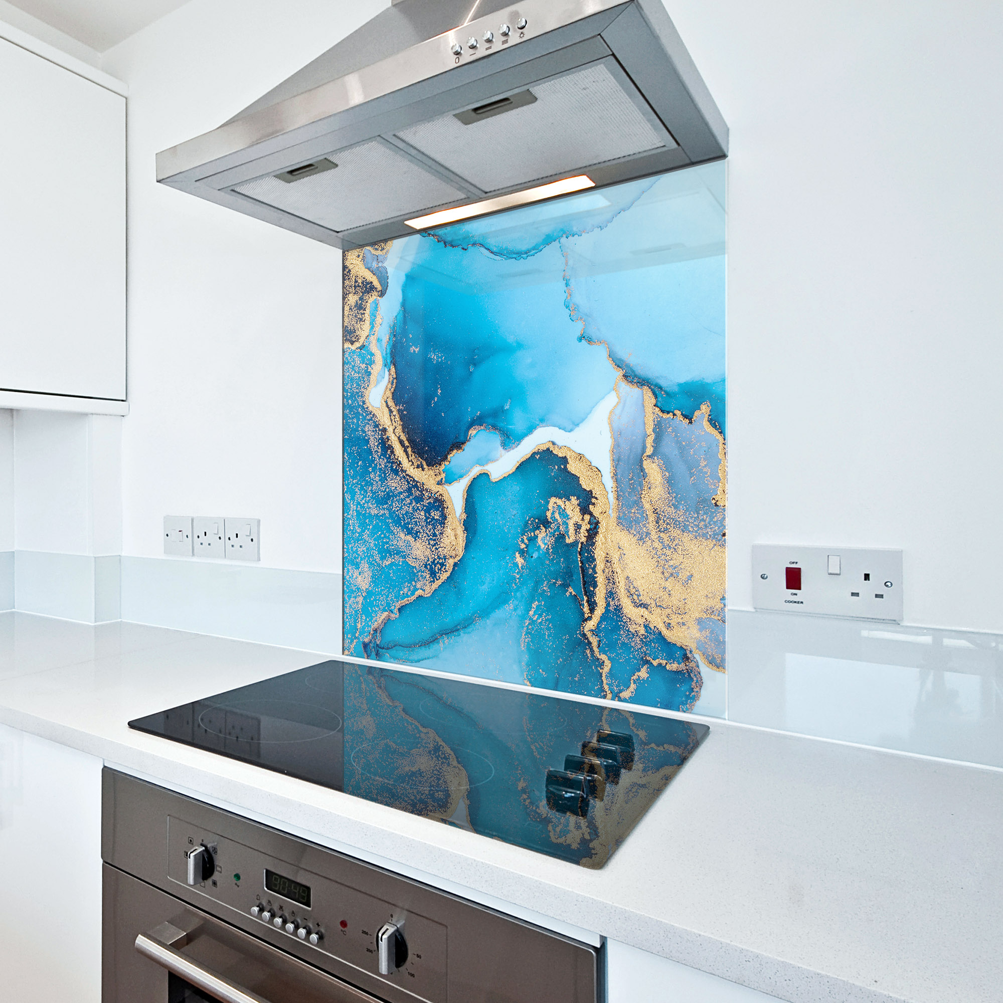Mosaic Stain Glass Kitchen Glass Splashback