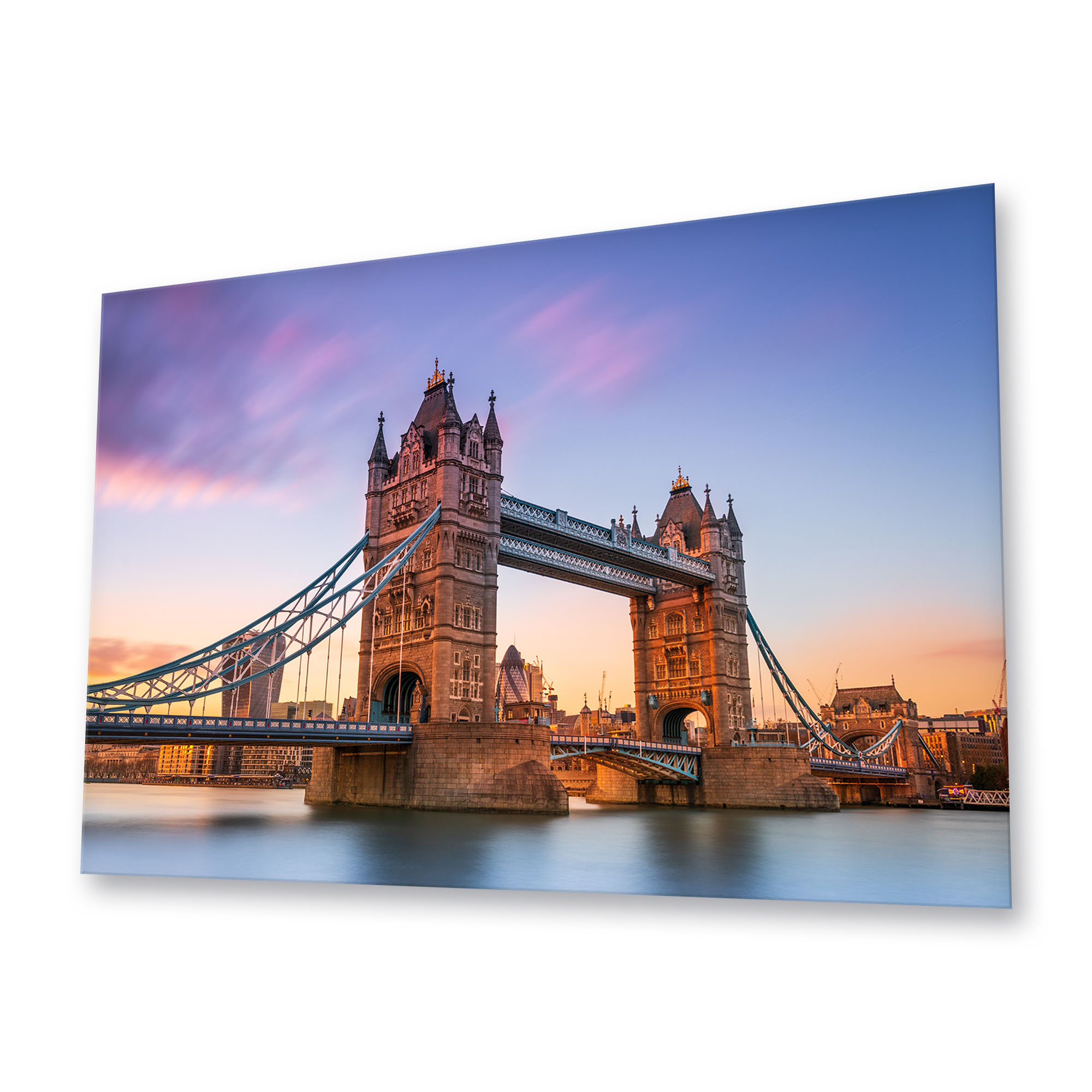 "London Tower Bridge" Glass Wall Art | 1st Glass Art