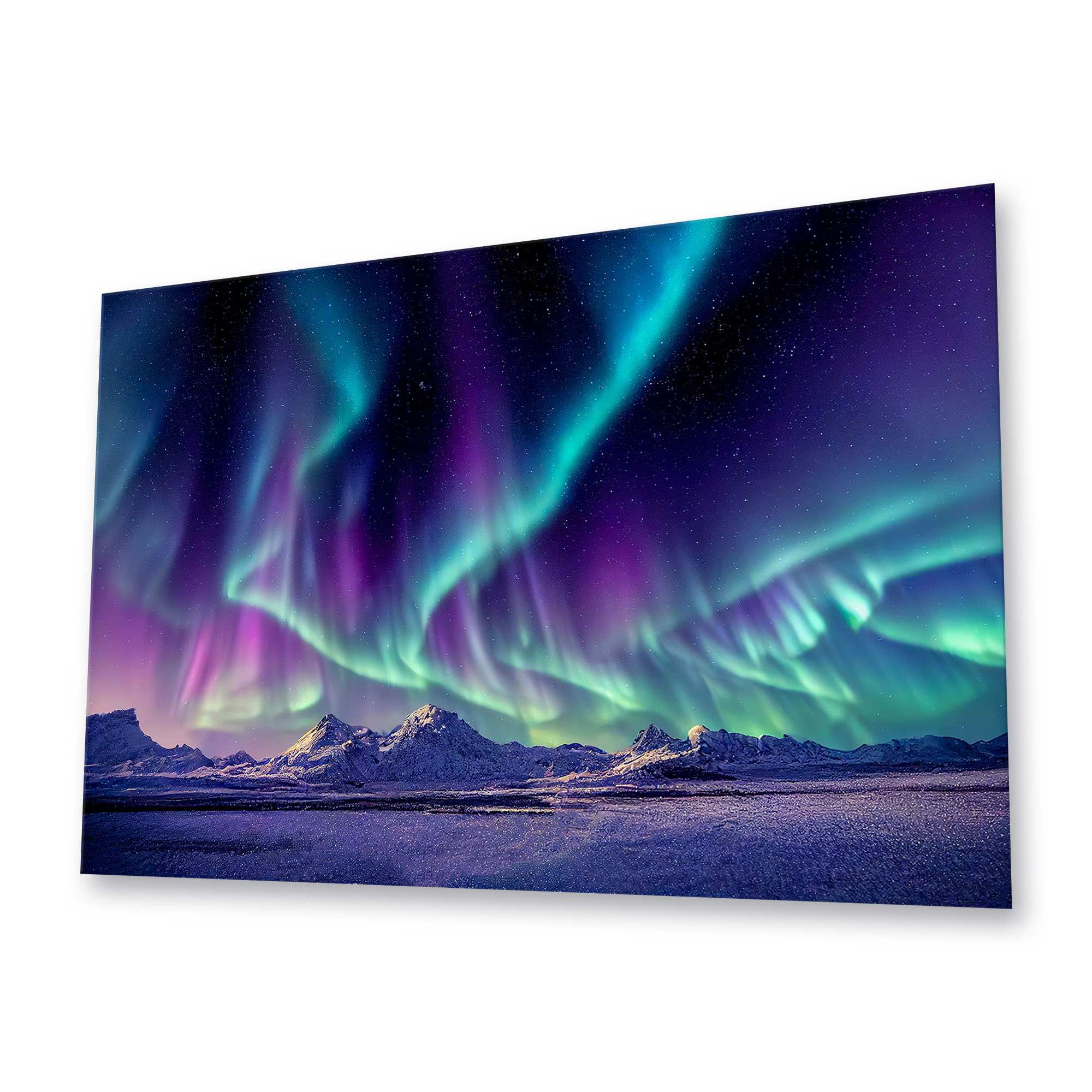 "Northern Lights, Aurora Borealis" Glass Wall Art | 1st Glass Art