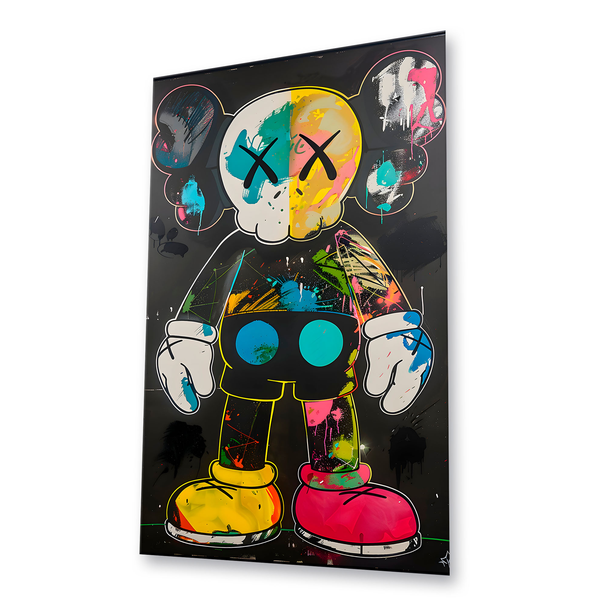 "Kaws #12" Glass Wall Art | 1st Glass Art