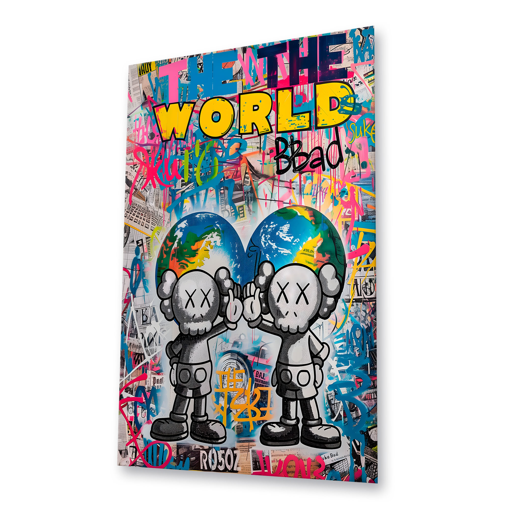 "Kaws #17" Glass Wall Art | 1st Glass Art