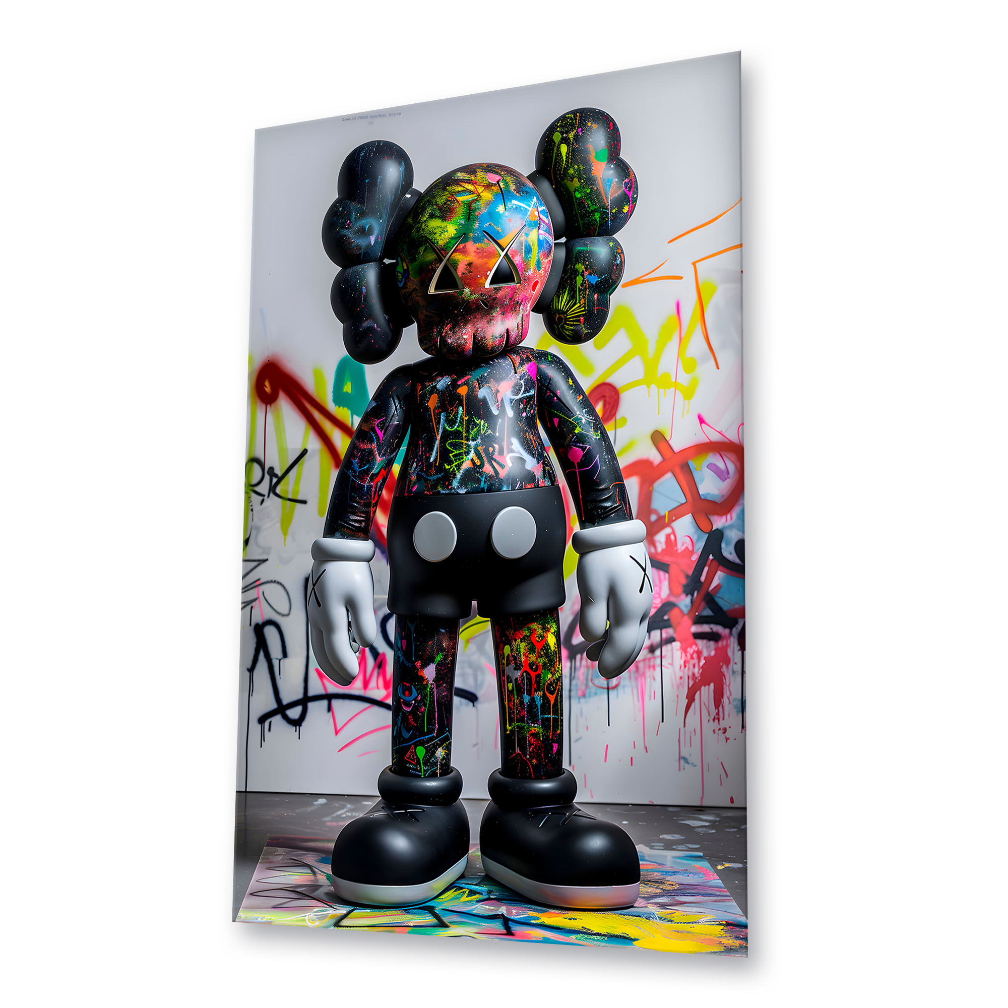 "Kaws #20" Glass Wall Art | 1st Glass Art