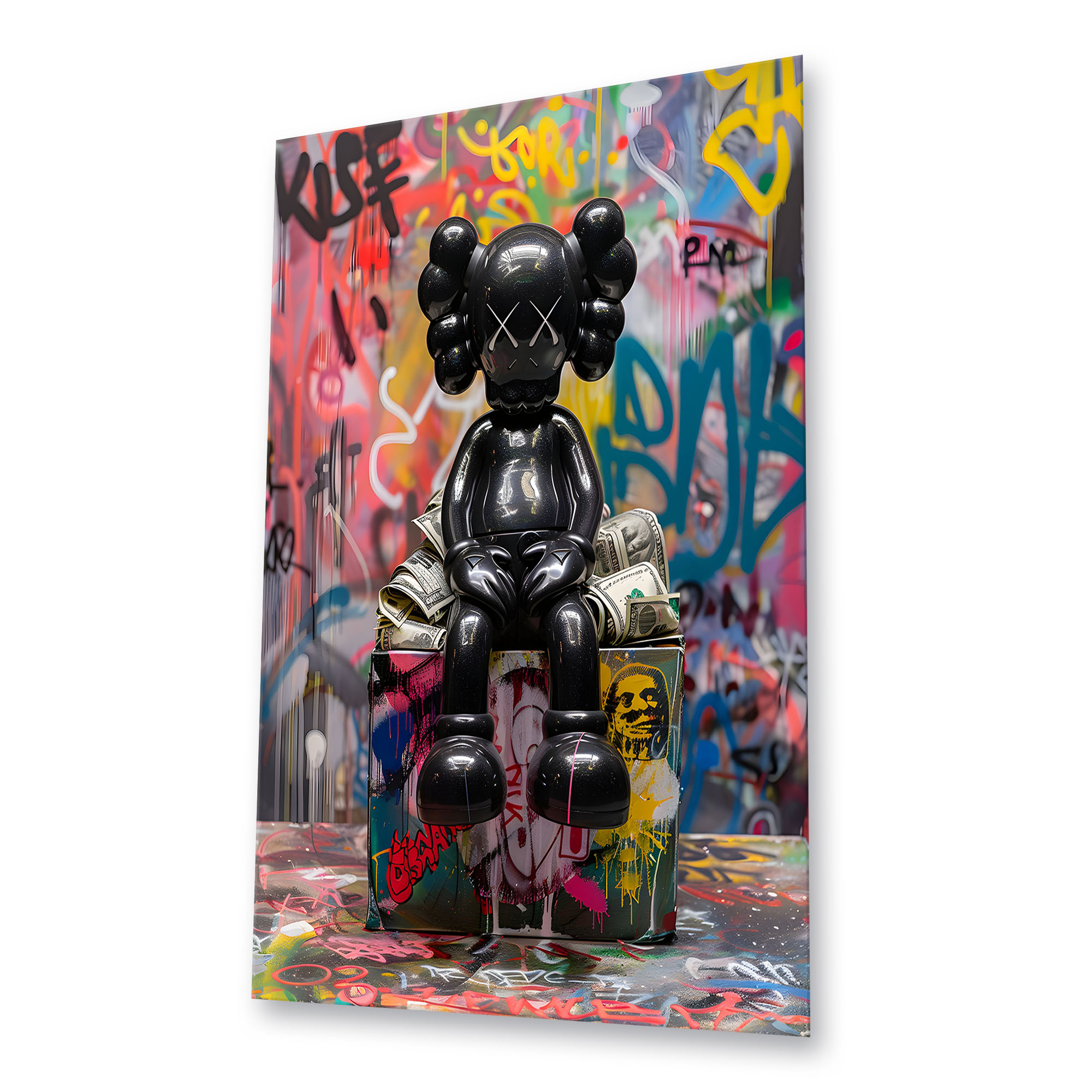 "Kaws #23" Glass Wall Art | 1st Glass Art