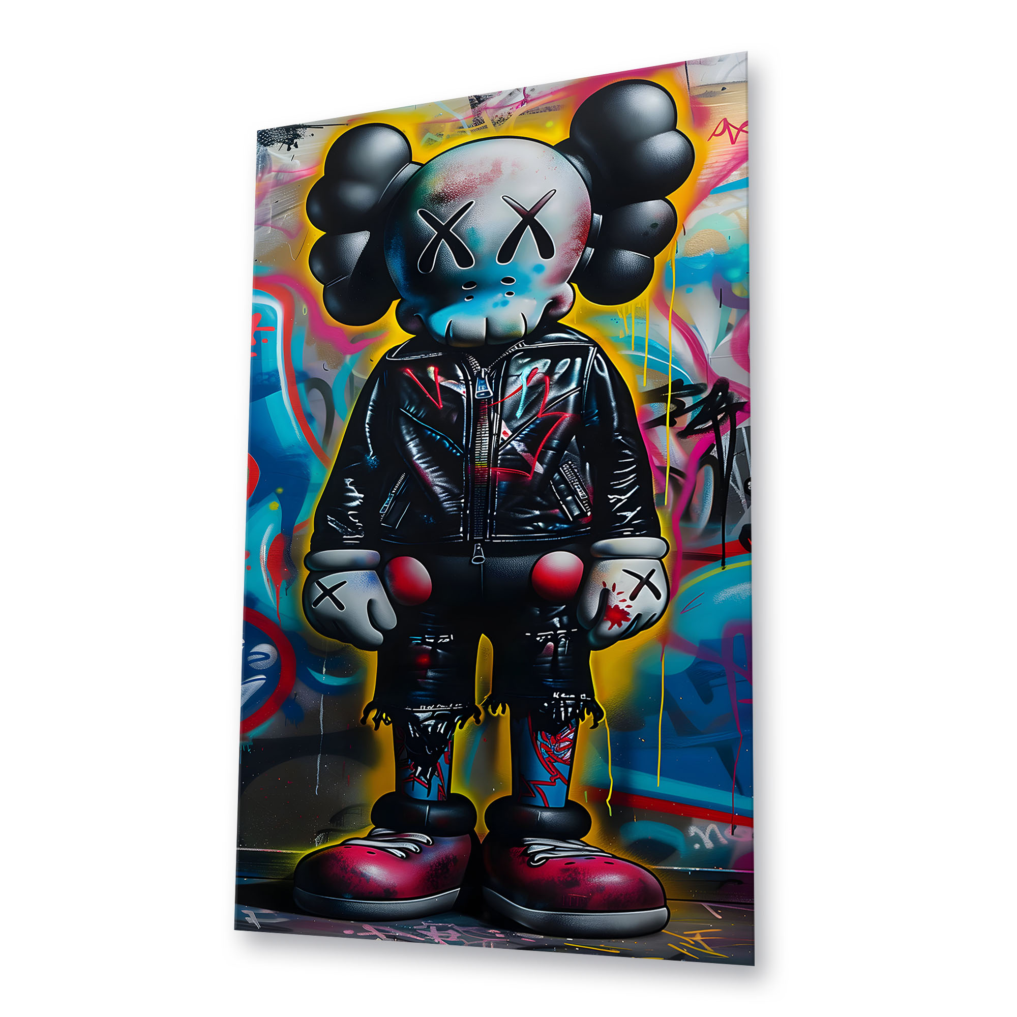 "Kaws #27" Glass Wall Art | 1st Glass Art