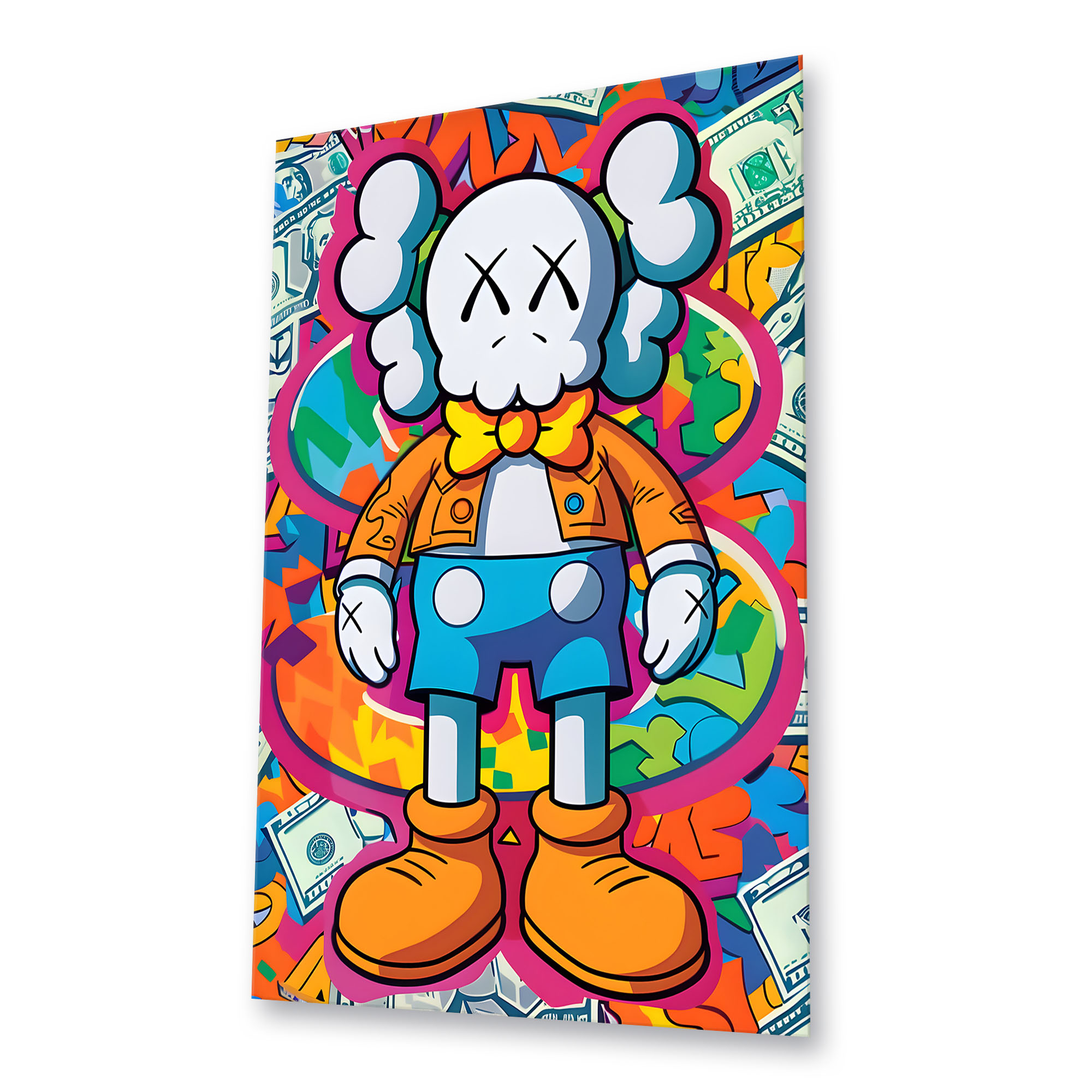 "Kaws #29" Glass Wall Art | 1st Glass Art