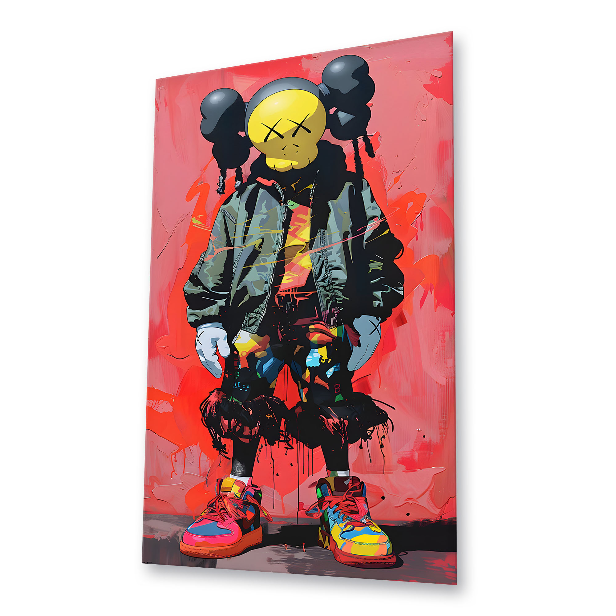 "Kaws #32" Glass Wall Art | 1st Glass Art