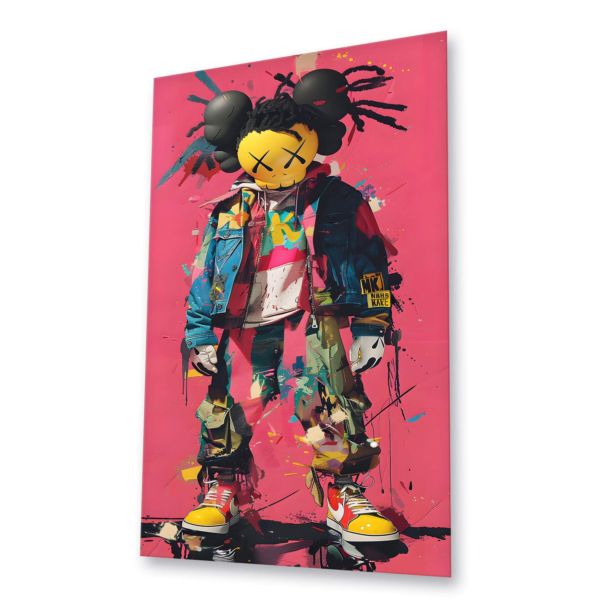 "Kaws #33" Glass Wall Art | 1st Glass Art
