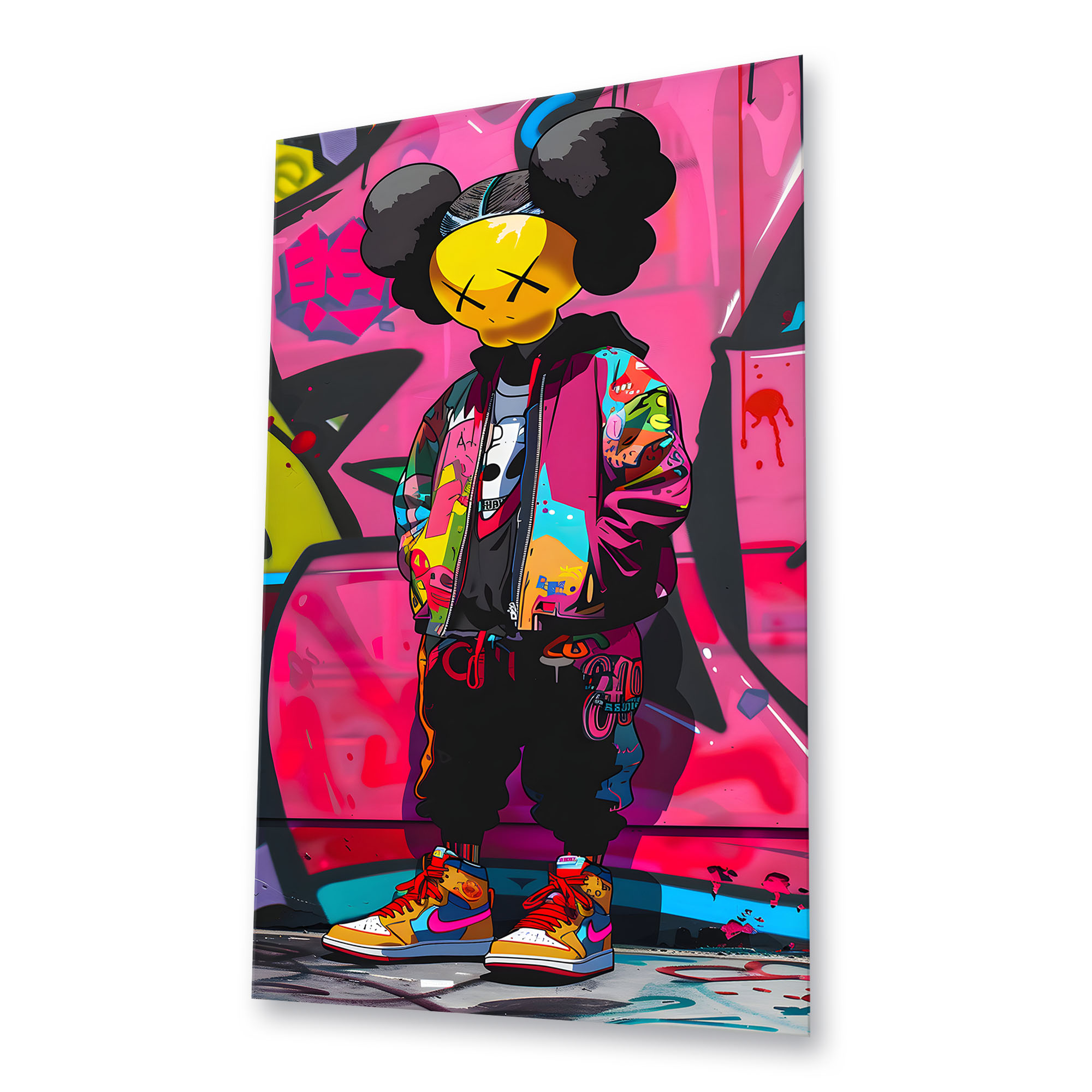 "Kaws #39" Glass Wall Art | 1st Glass Art