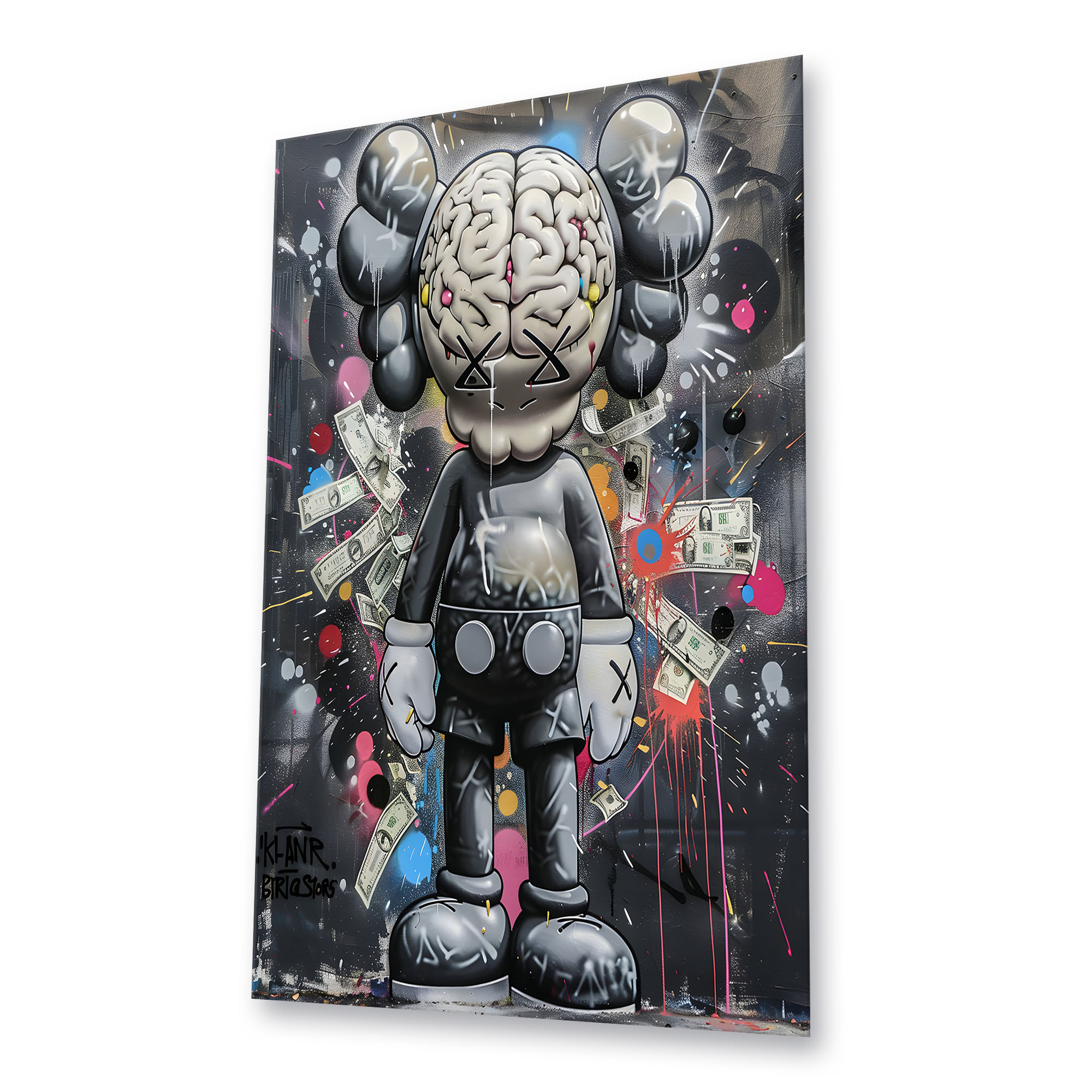"Kaws #41" Glass Wall Art | 1st Glass Art