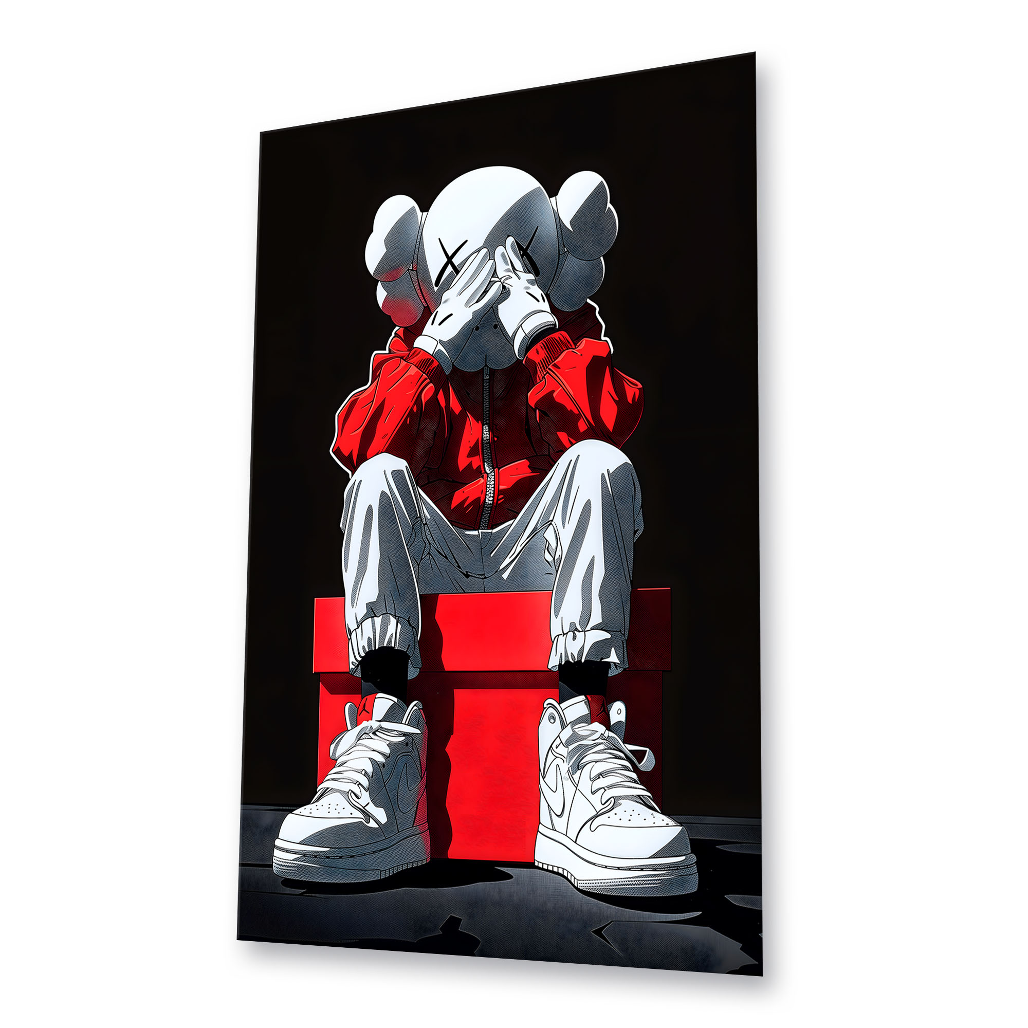"Kaws #6" Glass Wall Art | 1st Glass Art