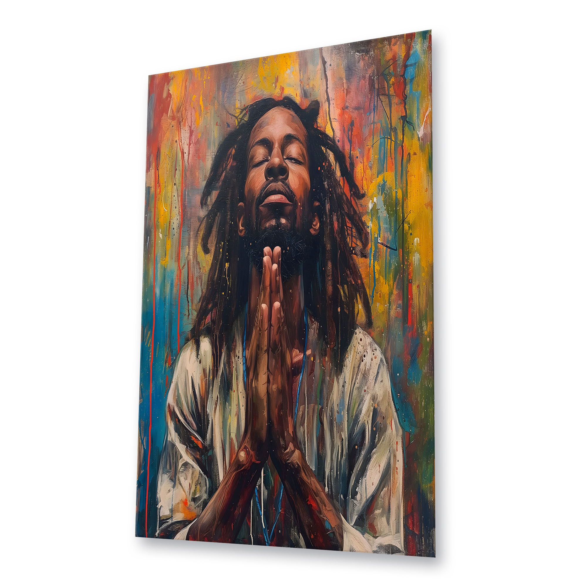 Graffiti Style Singer Glass Wall Art | 1st Glass Art